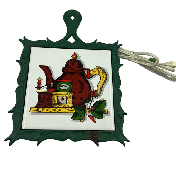 KYOWA | Dining | Vintage Kyowa Ceramic Tile Cast Iron Electric Warming ...